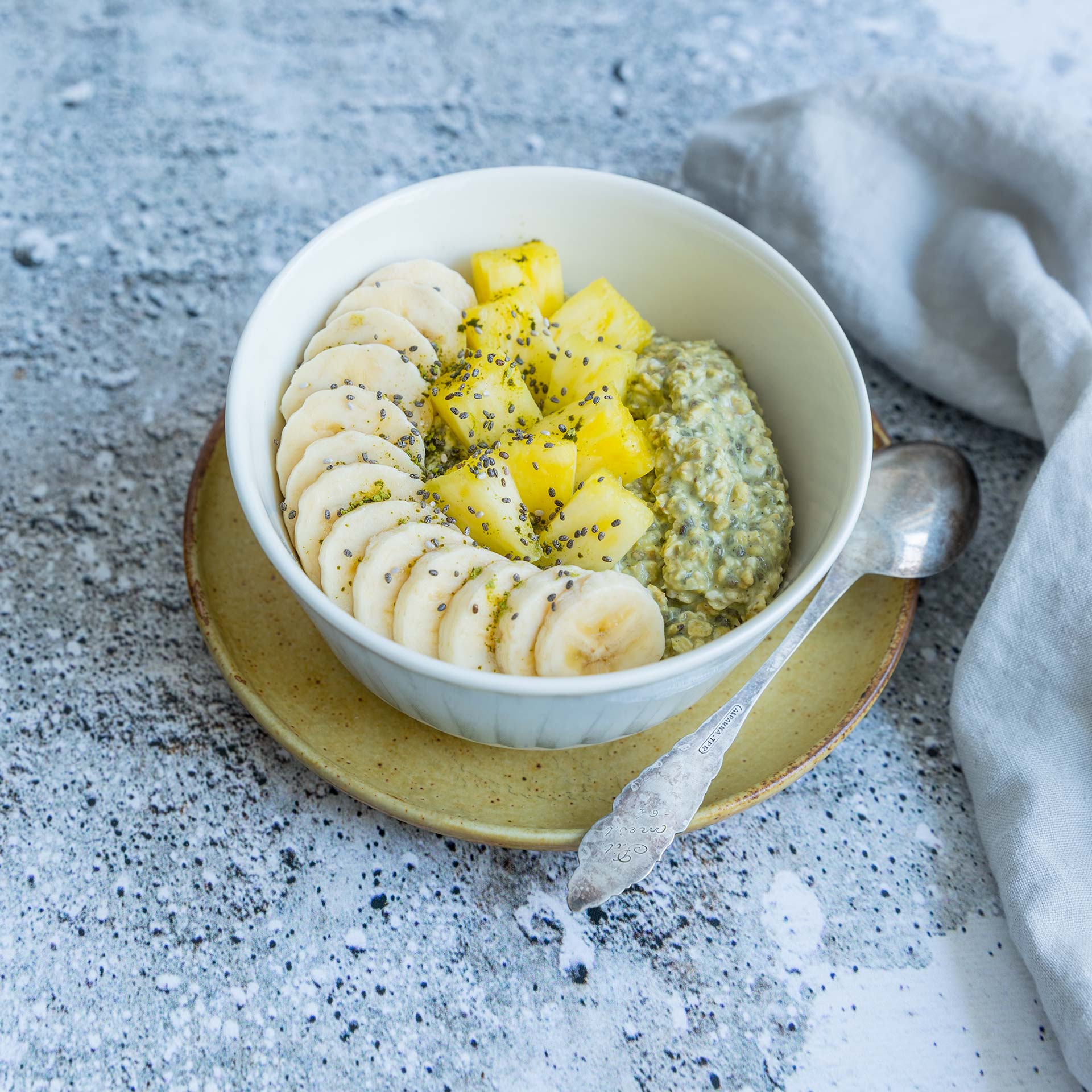 SteviaSweet | Porridge Matcha-Chia (vegan)